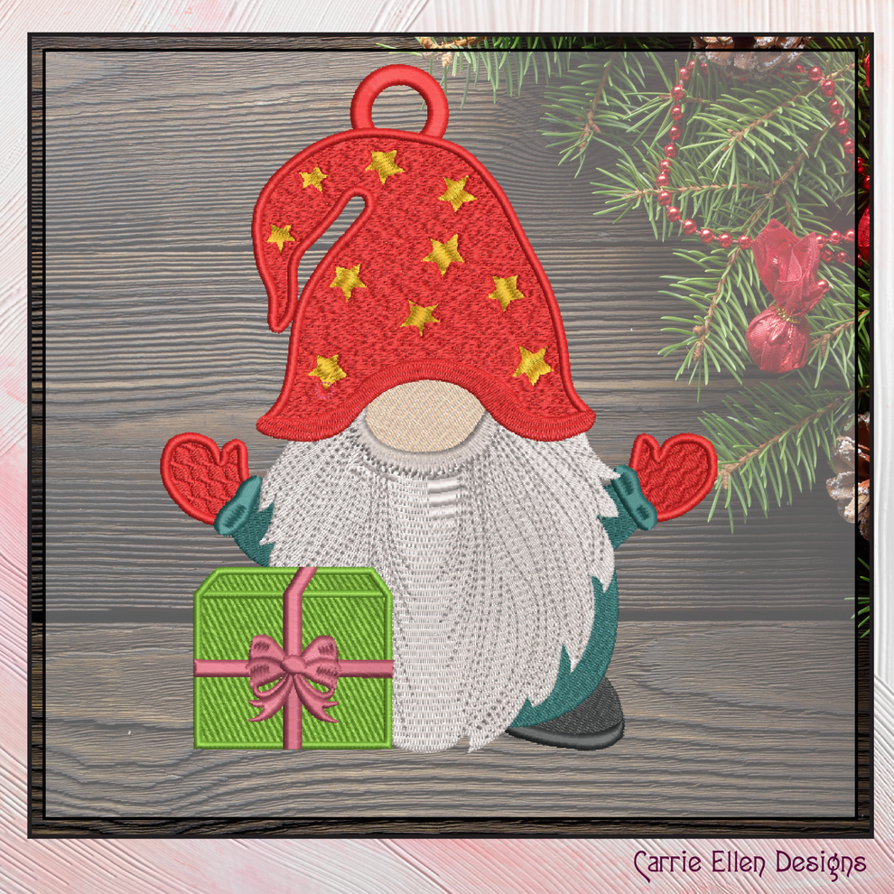 Christmas Gnome FSL Machine Embroidery Design Bundle – Free Standing L ...